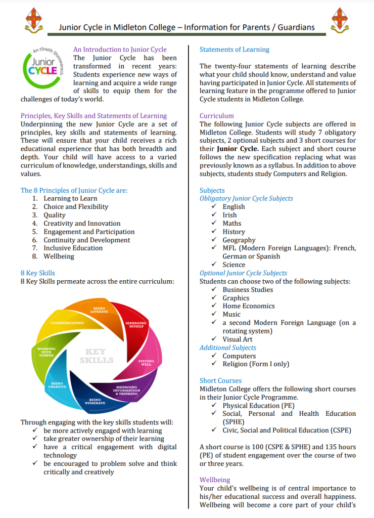 Junior Cycle - Midleton College
